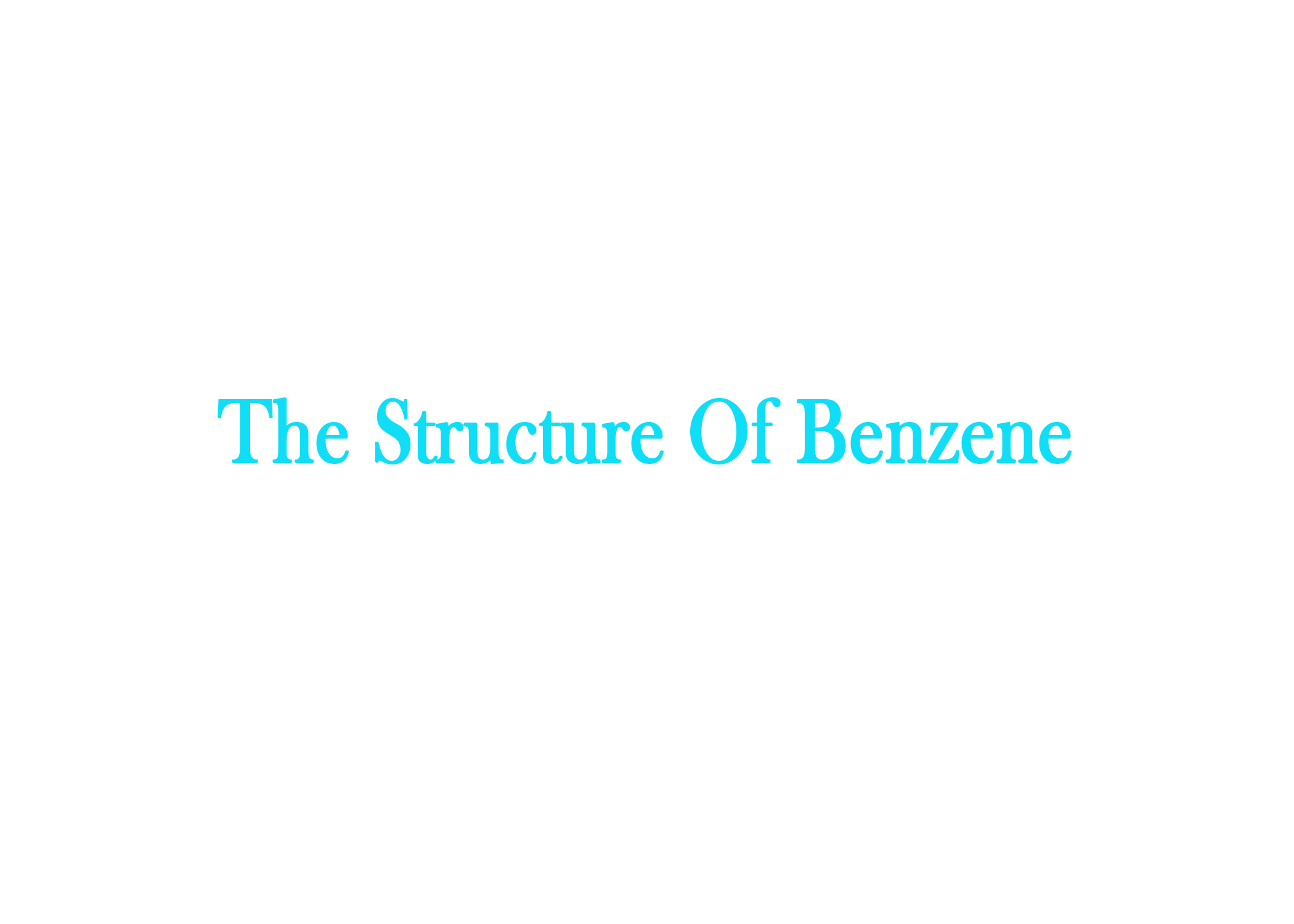 benzene structure – Madoverchemistry